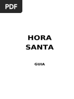 Guía Hora Santa | PDF | eucaristía | orador del Señor