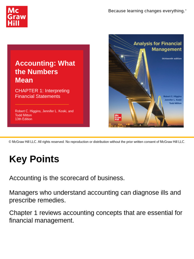 Higgins 13e CH 01 Accessible | PDF | Equity (Finance) | Book Value
