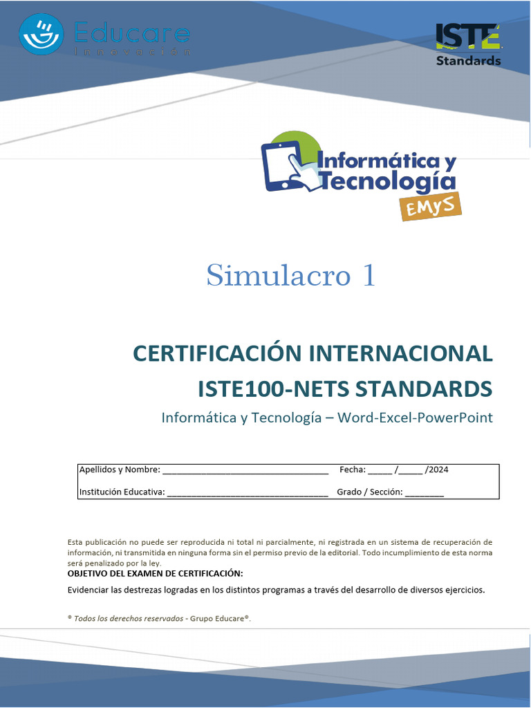 Sim1 - 1 - Sec - Word-Excel-PPT-Nombre-11 Nov | PDF