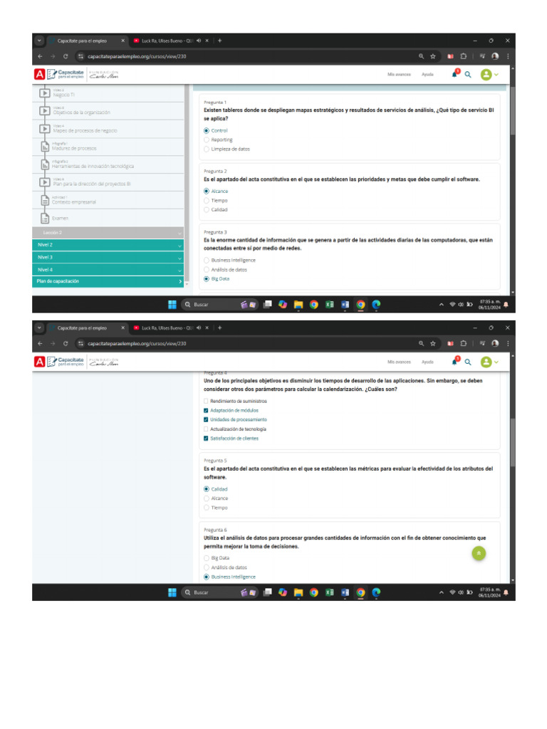 Examen 1 Analista de Proyectos Bi | PDF
