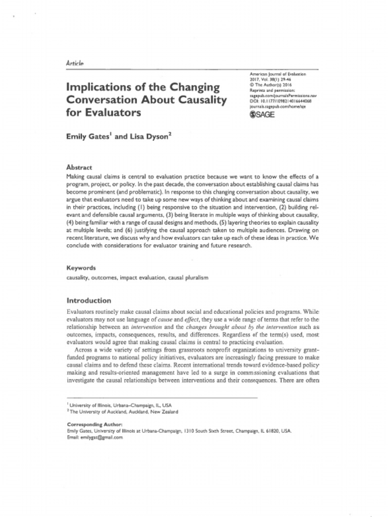 GATES DYSON 2017 Conversation About Causality | PDF