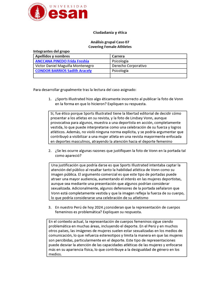 Análisis Grupal Caso 07 | PDF