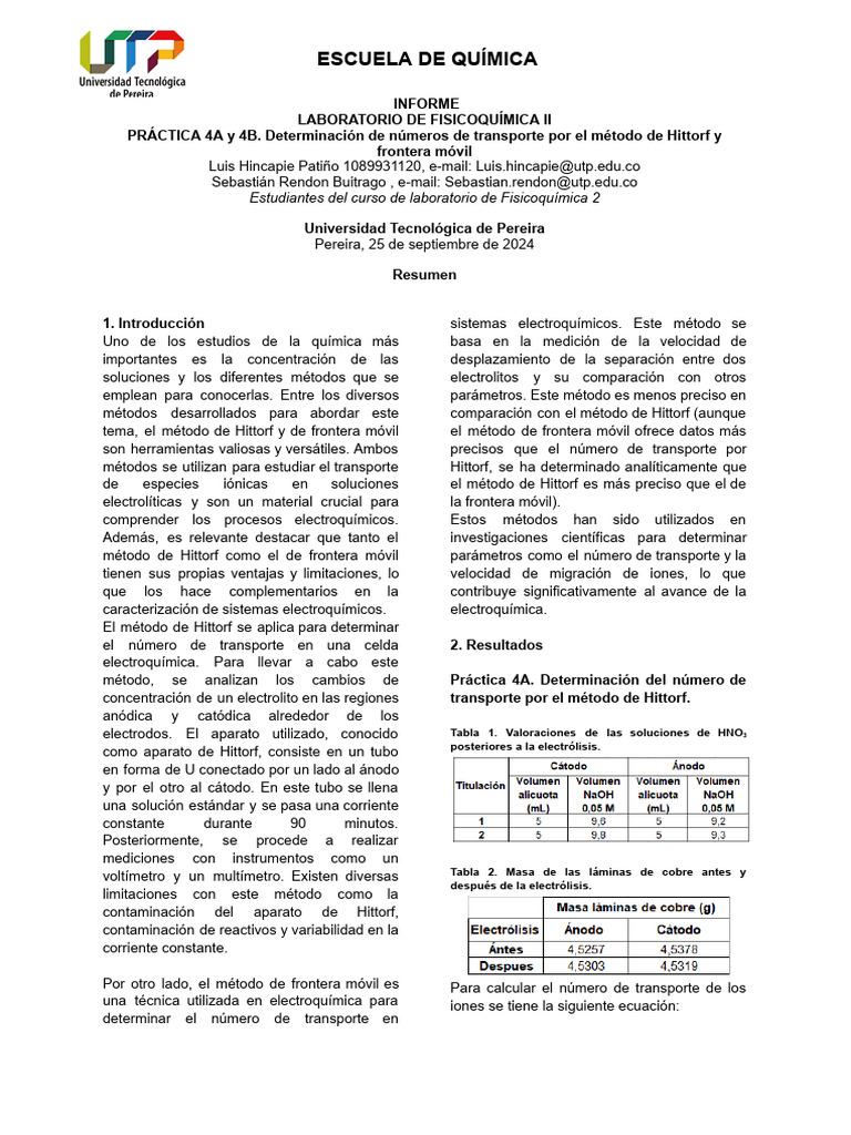 INFORME 4A y 4B | PDF | Electrólito | Electroquímica
