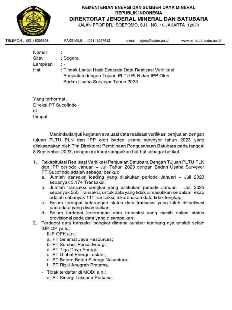 Naskah Dinas 693033 - 23092023 | PDF