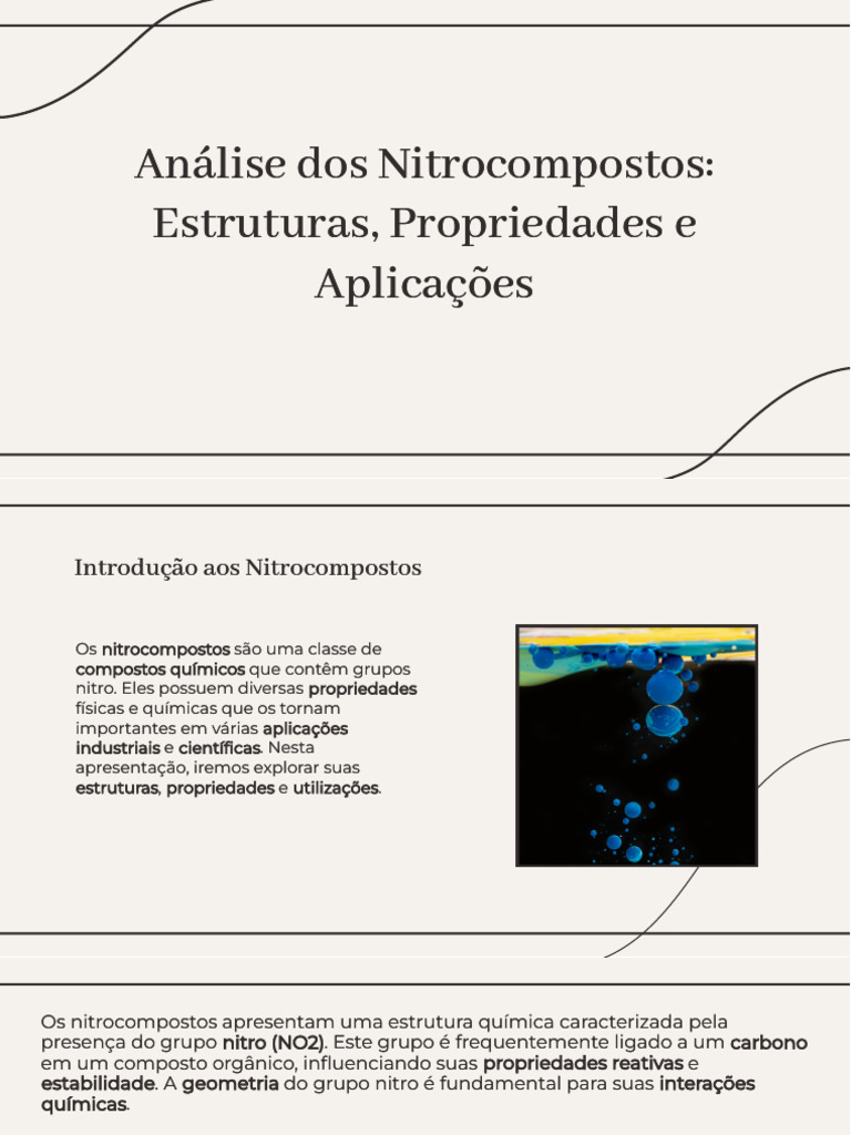Nitrocompostos: Estruturas e Usos | PDF