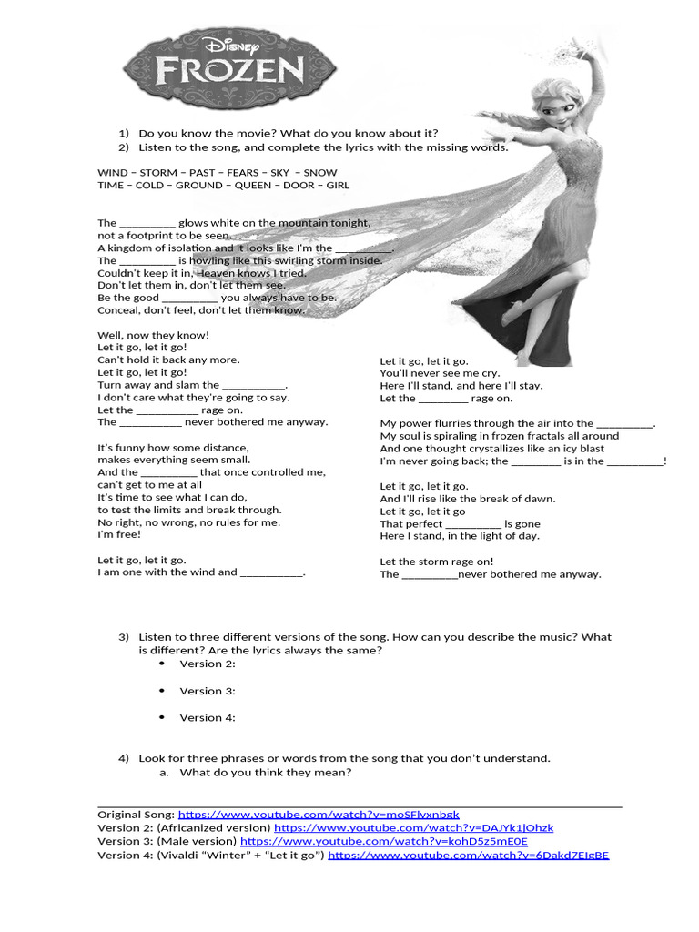 Frozen - Let It Go | PDF
