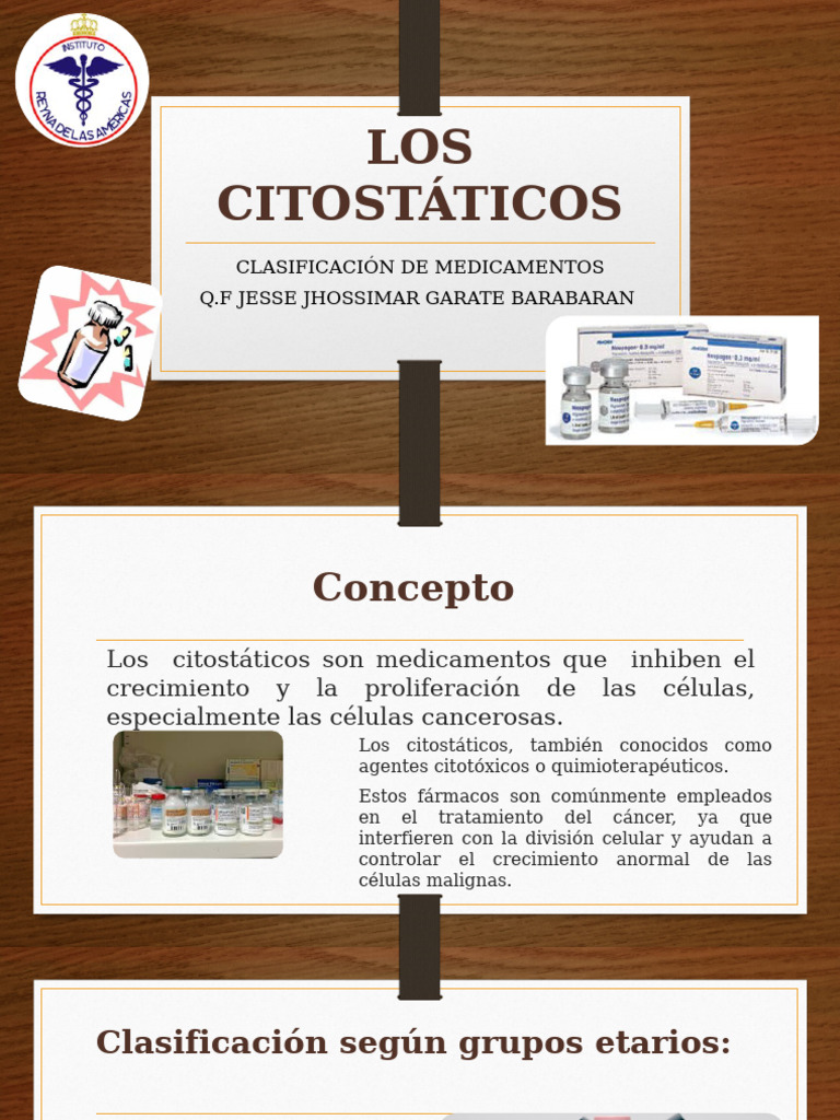 Clasificación y Uso de Citostáticos | PDF | Quimioterapia ...