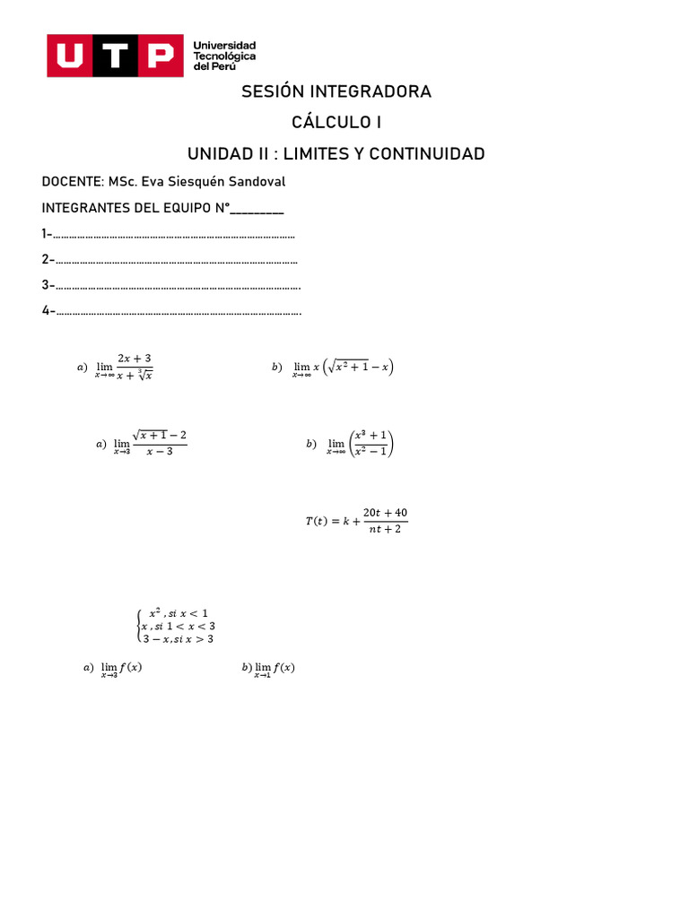 Sesión Integradora Ii | PDF