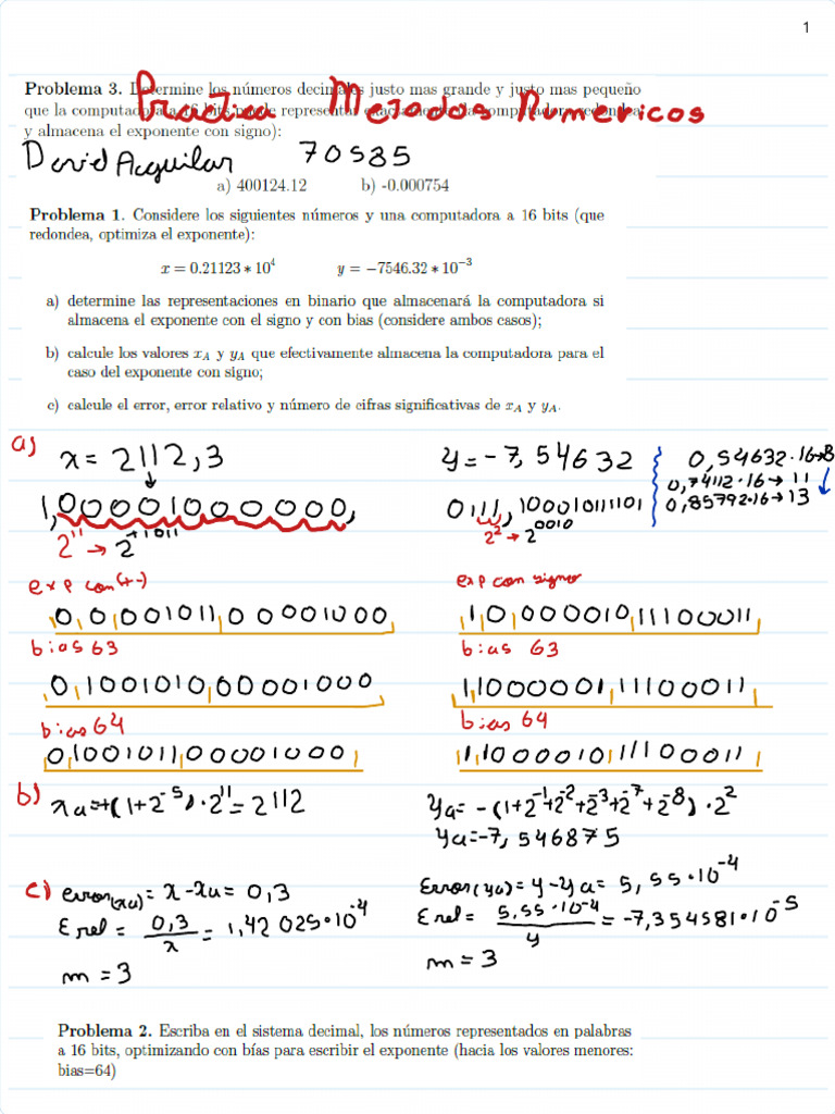 Practica de Metodos Numericos | PDF
