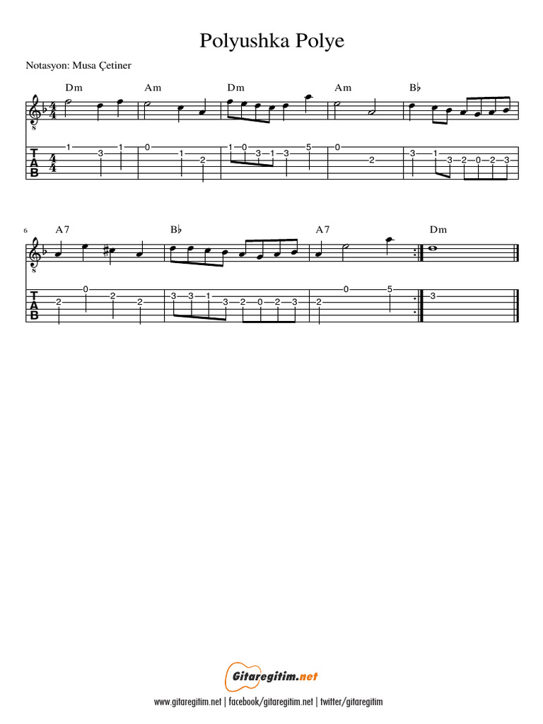 Polyushka Polye Nota | PDF