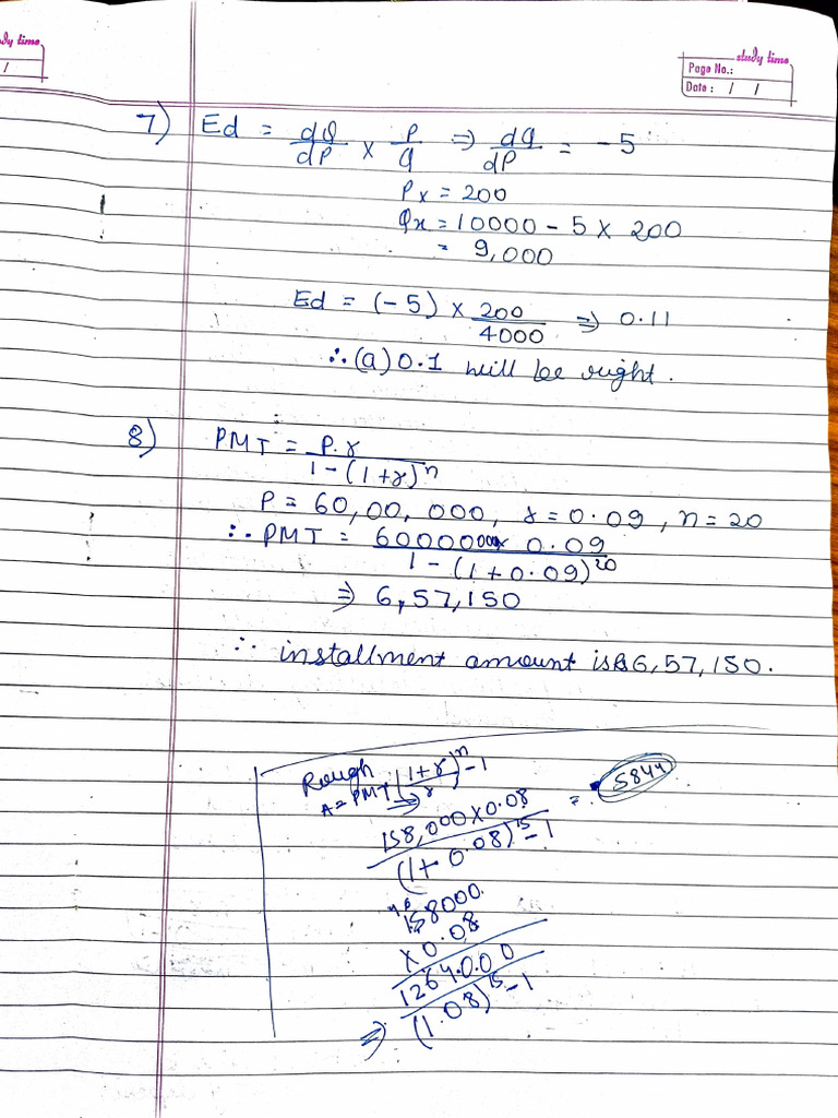 Financial Calculations and Formulas | PDF