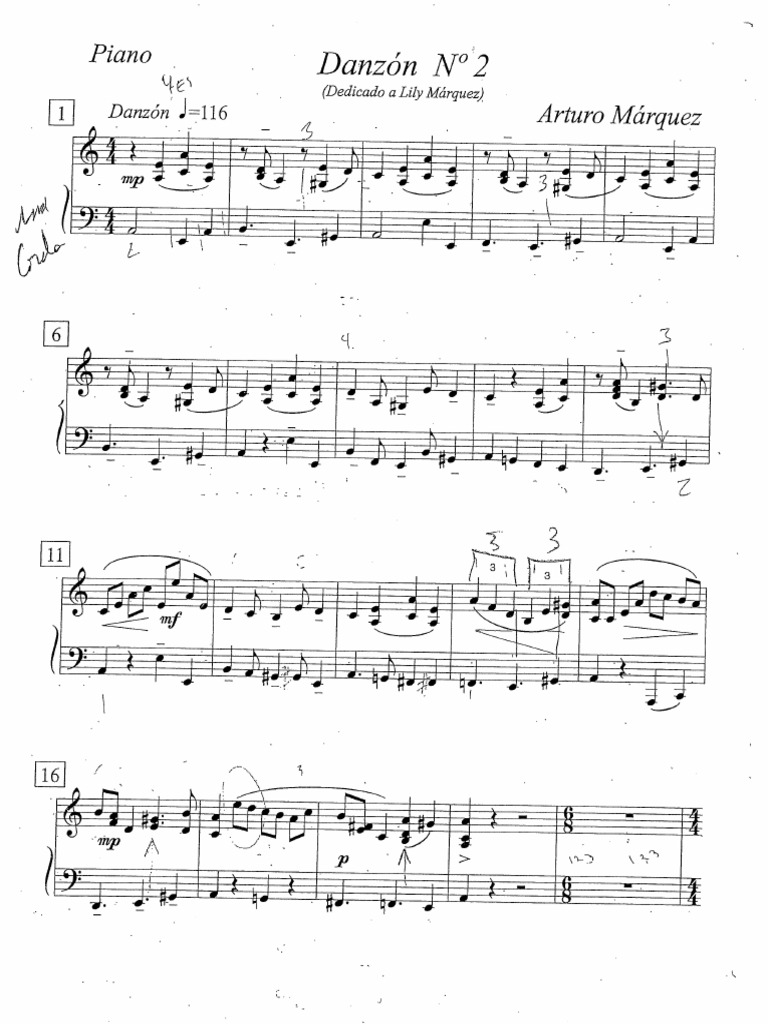 Piano Danzon | PDF