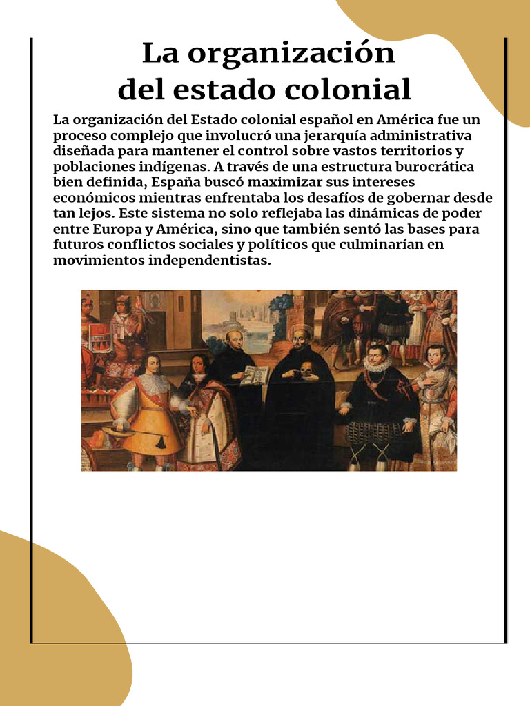 Organización del Estado Colonial Español | PDF
