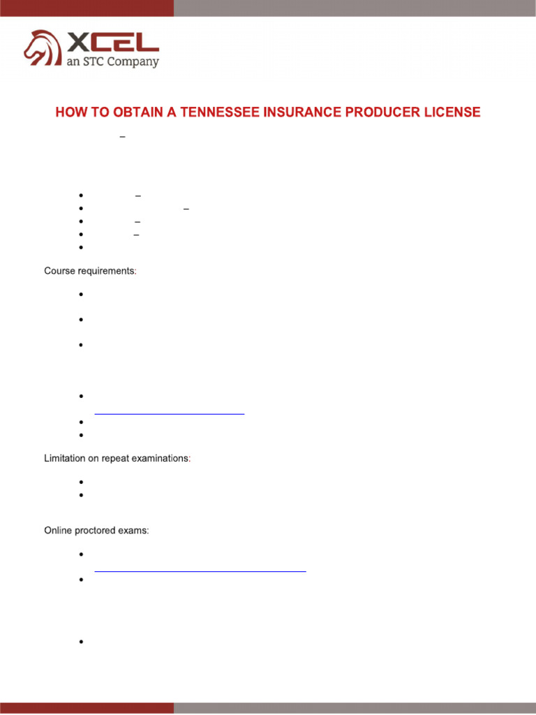 TN Licensing Info | PDF | Insurance | Life Insurance