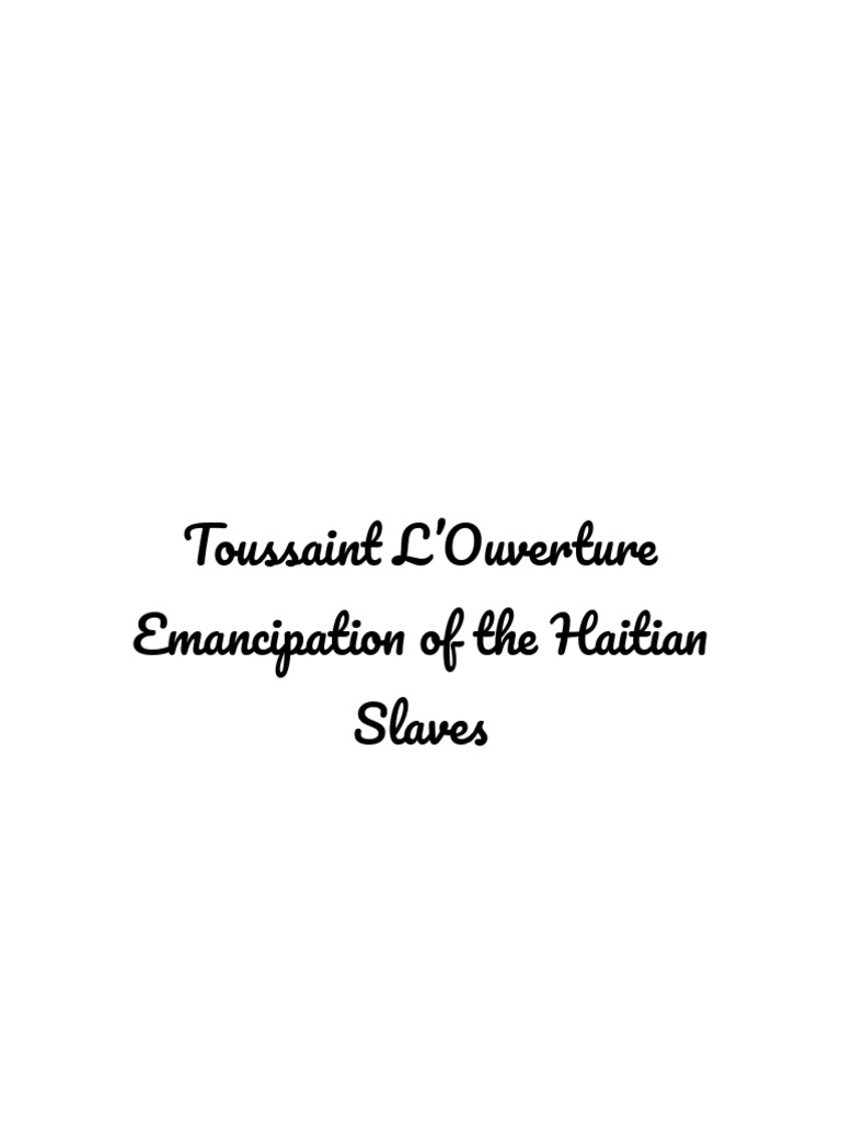 Toussaint L'Ouverture | PDF