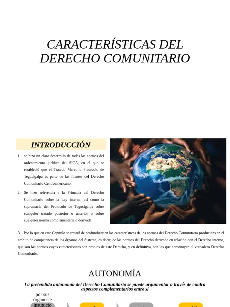 Caracteristicas Del Derecho Comunitario | PDF | Ley de la Unión Europea ...