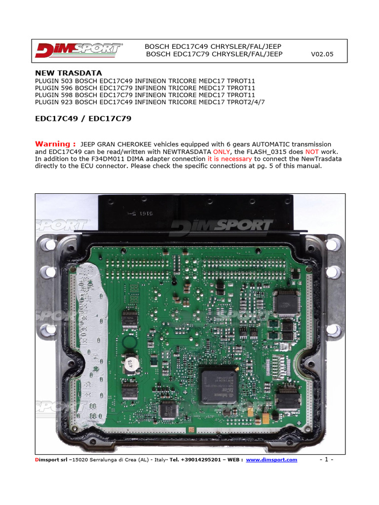NT Bosch Edc17c49 Bootloader Tprot11 Chrysler Fal 1033 | PDF | Vehicle ...