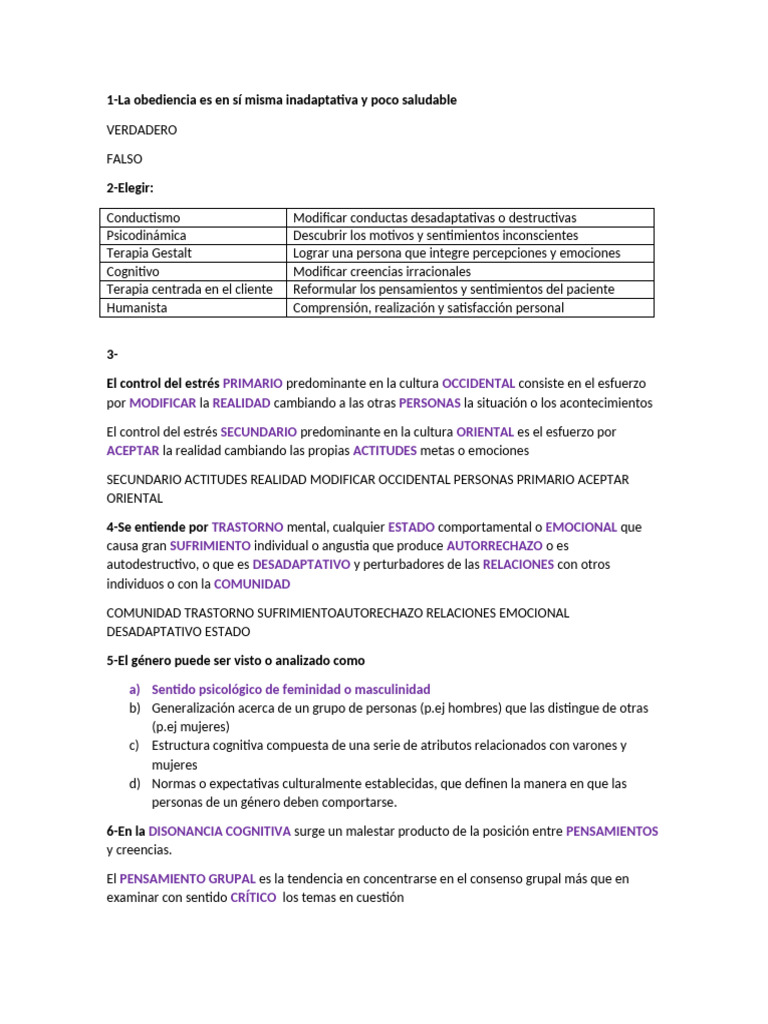 Parcial 2 PSG2 | PDF | Masculinidad | Estrés (biología)