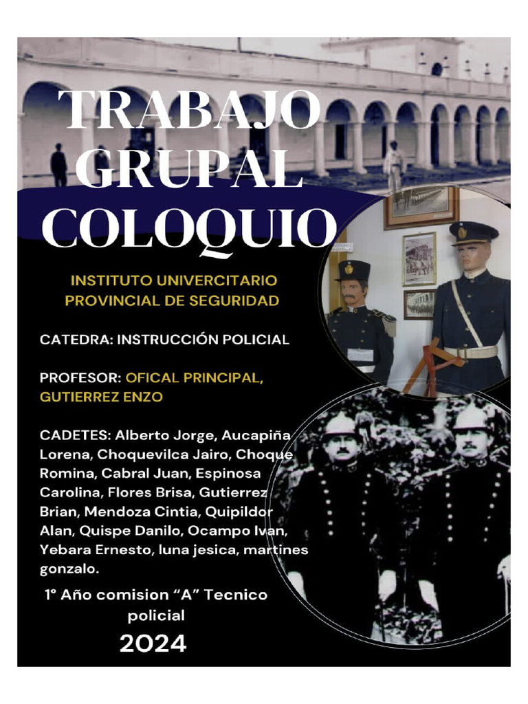 Introducción Coloquio | PDF | Policía