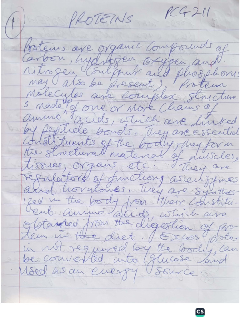 PCG 211 (Proteins) | PDF | Technology & Engineering