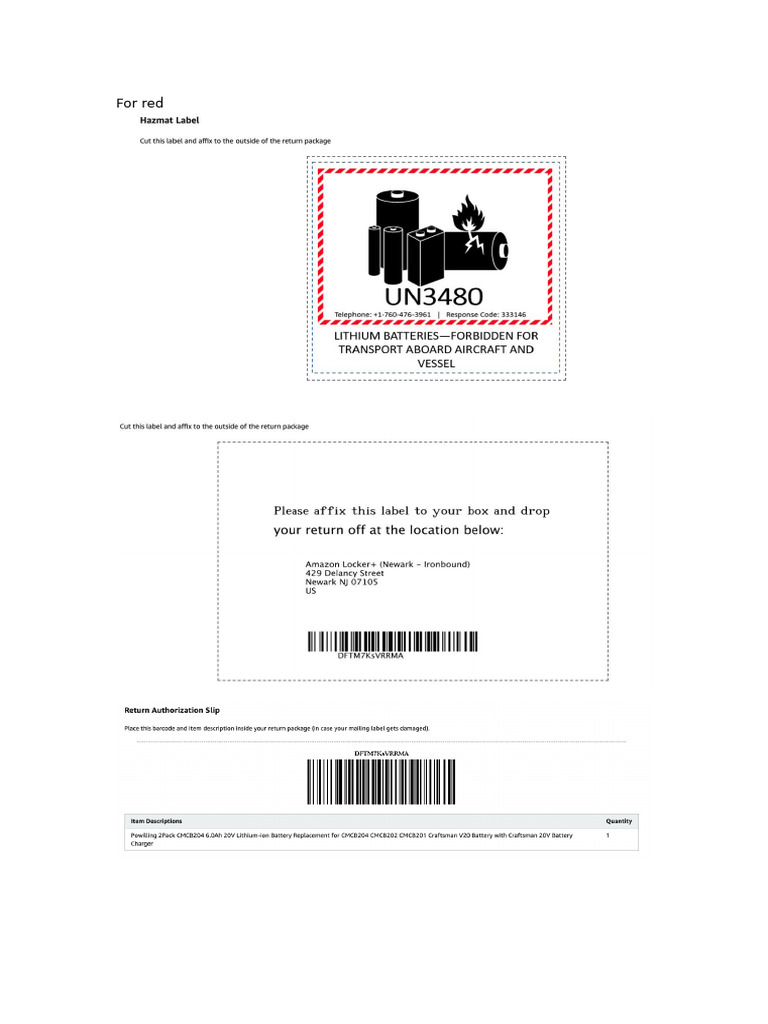 For Red Return | PDF