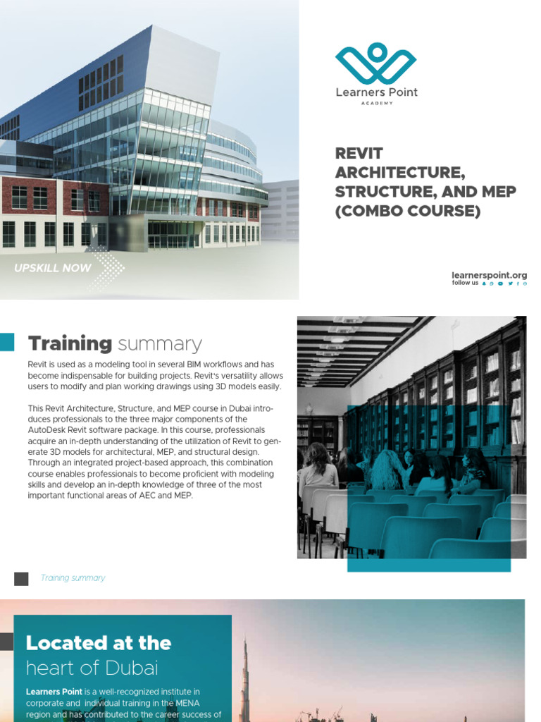 Revit Architecture Structure And Mep Combo Course Pdf Autodesk Revit Learning