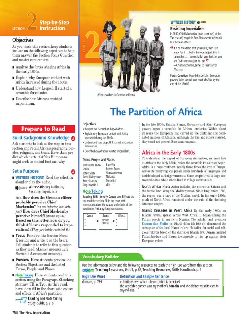 9.2 The Partition of Africa | PDF | Zulu Kingdom | Africa