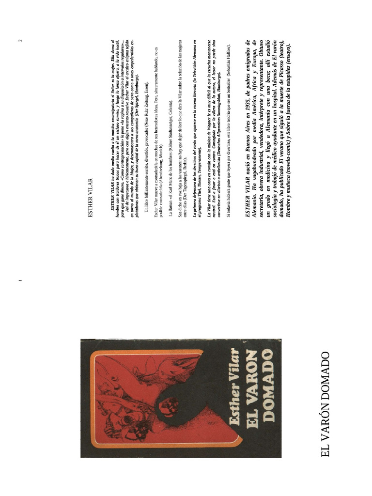 El Varon Domado - Esther Vilar | PDF
