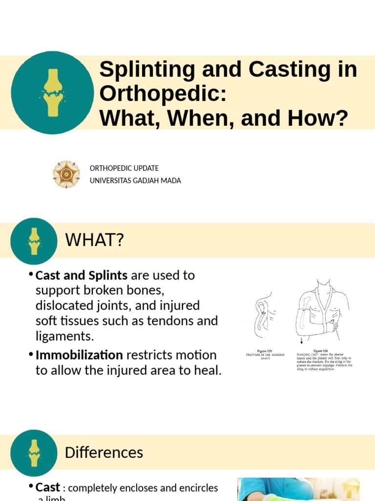 Splinting and Casting in Orthopaedic - Edited | PDF | Foot | Elbow