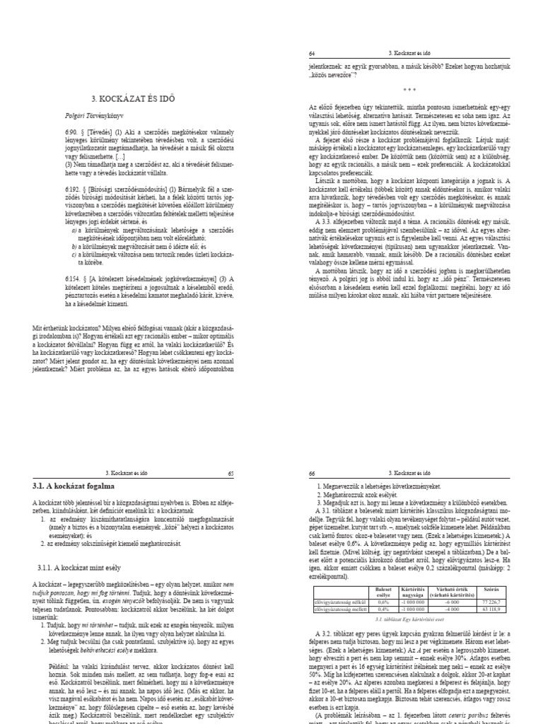 Közgazdaságtani Fogalmak És Módszerek Jogászoknak - Harmadik Fejezet | PDF
