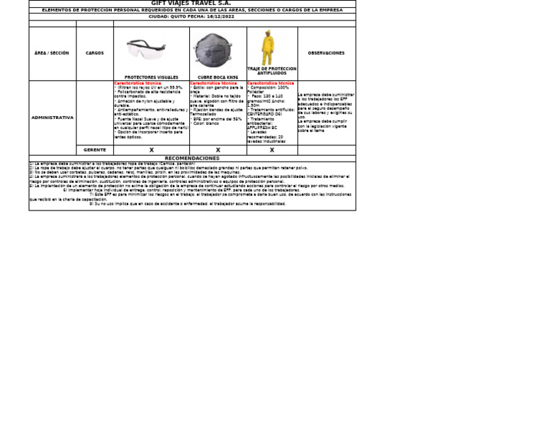 Matriz EPP PLAN INTEGRAL | PDF