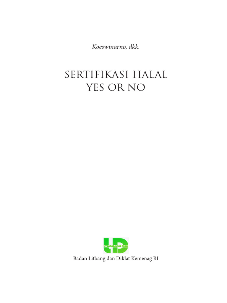 1611129821sertifikat Halal Yes or No | PDF