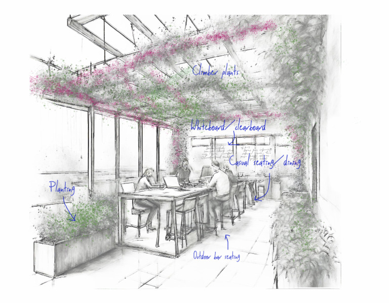 Outdoor Terrace Sketch | PDF
