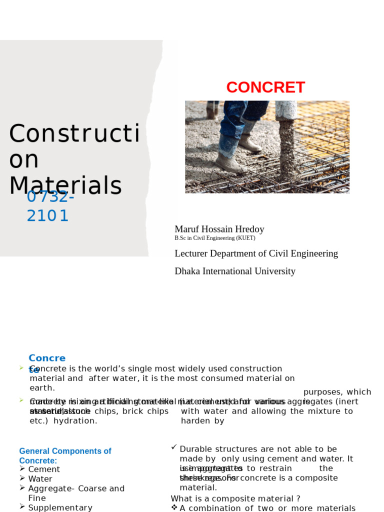 3. Concrete | PDF | Concrete | Materials Science