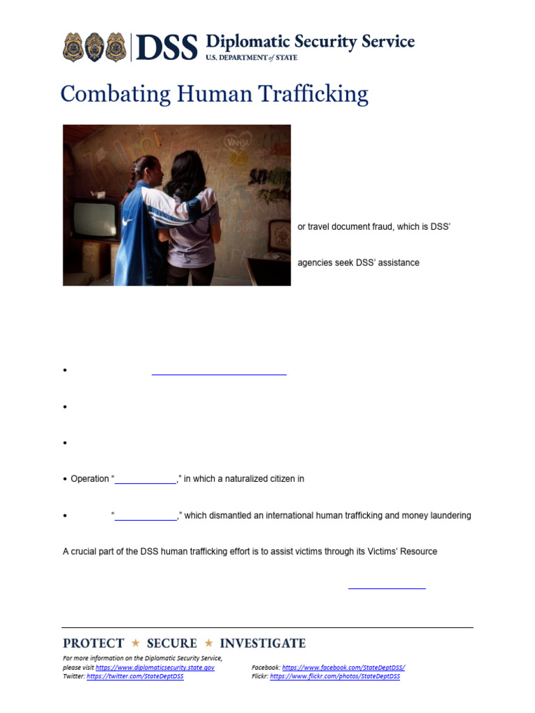 DSS Human Trafficking Factsheet 2020 FINAL | PDF | Human Trafficking ...