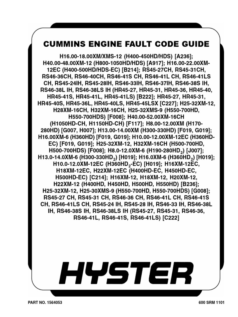 Cummins Engine Fault Codes | PDF | Throttle | Fuel Injection
