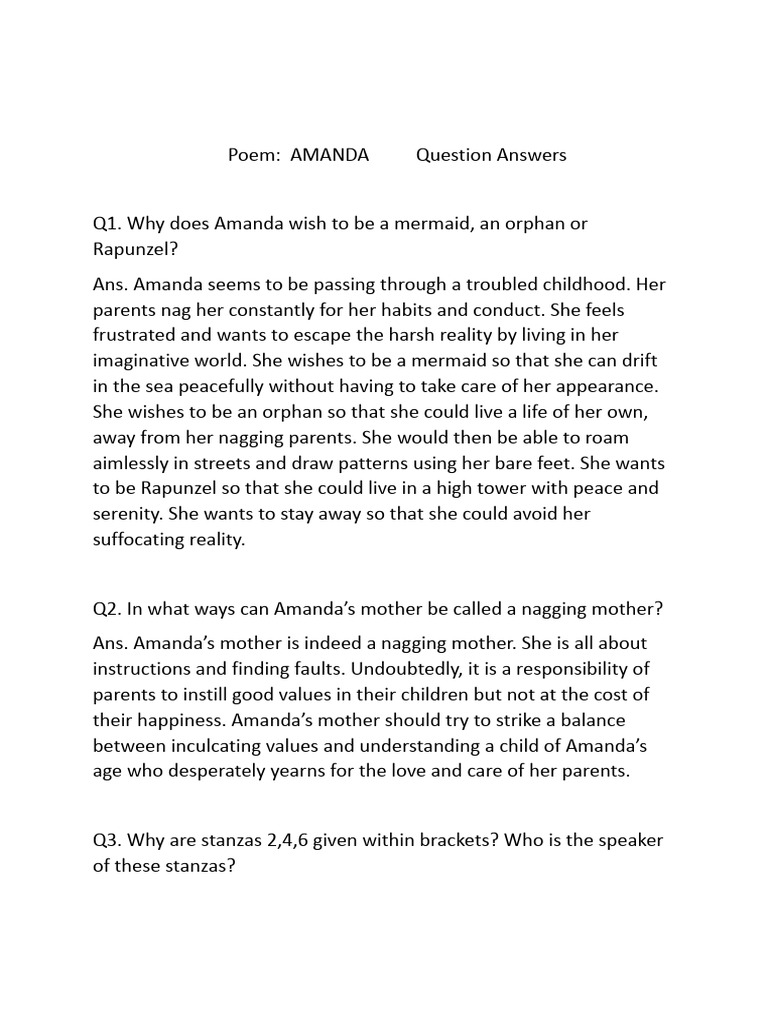 Poem AMANDA.docx | PDF