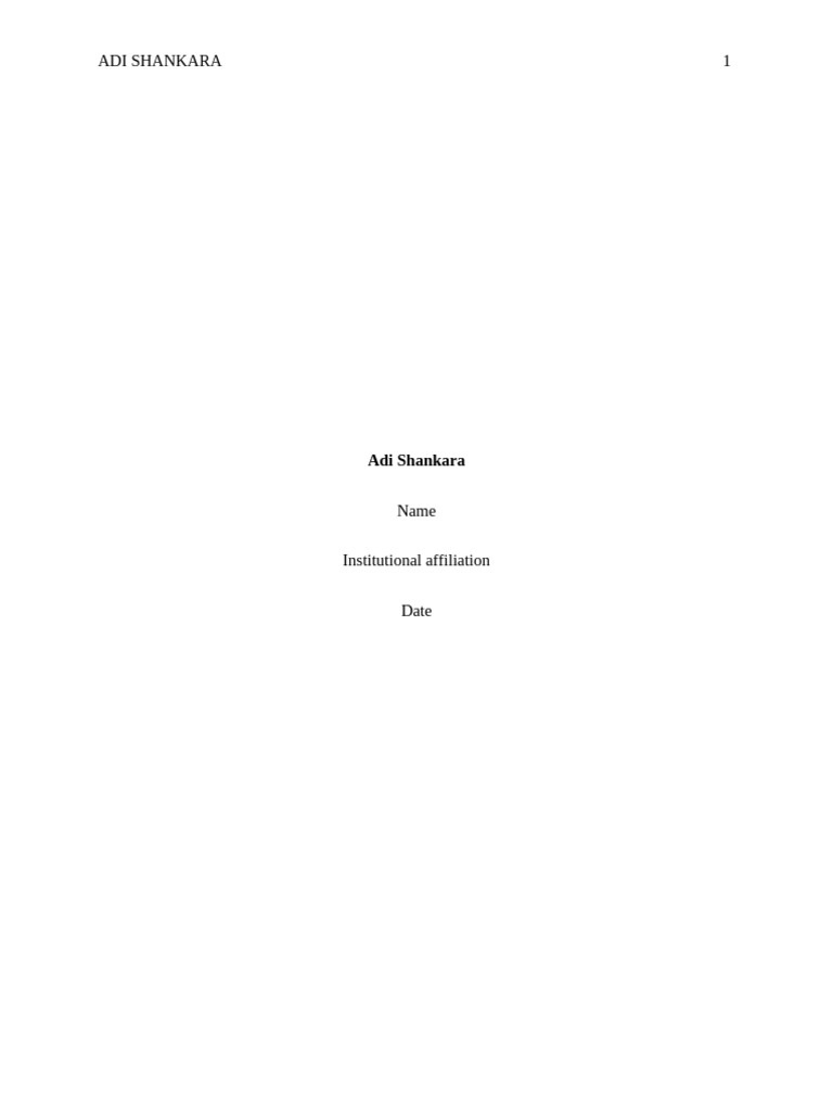 Adi Shankara Extra Credit 2 | PDF | Hindu Texts | Indian Religions