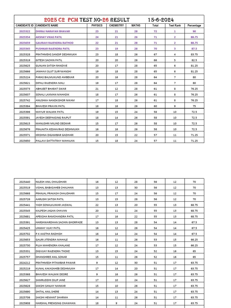 2025 C2 PCM Test Result-1 | PDF