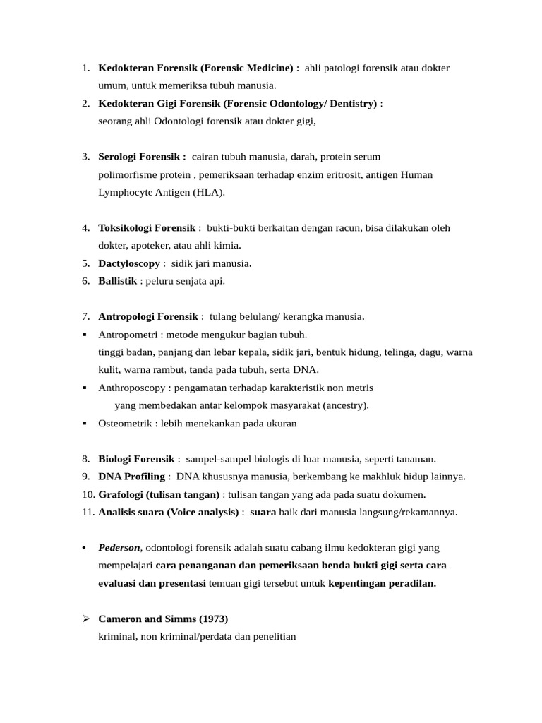 Catatan Kedokteran Forensik | PDF