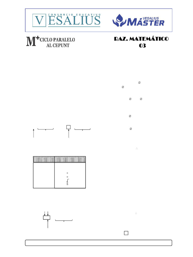 Raz. Matemático - Tema 3 - Practica | PDF