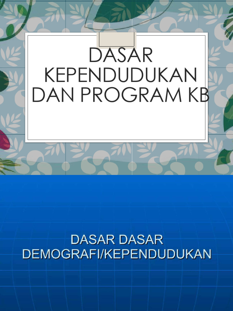 KEL II PROGRAM KB - DASAR KESPRO Salinan-Dikompresi 3 | PDF