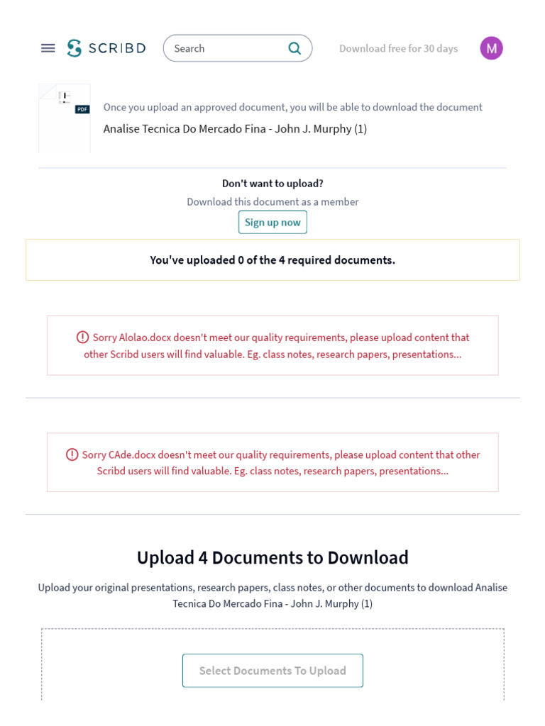 Upload A Document - Scribd | PDF
