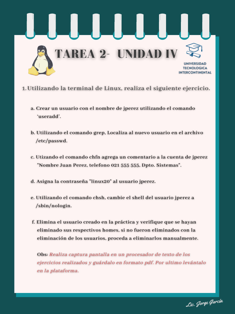 TallerO - TAREA II UNIDAD IV | PDF