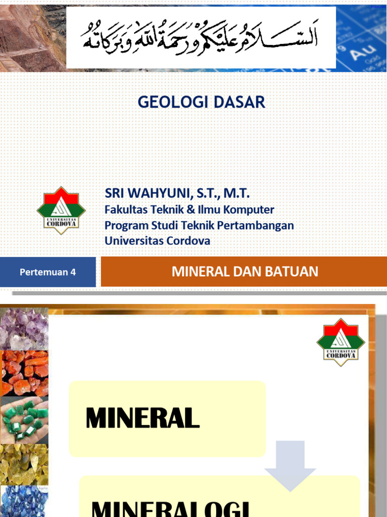 Pertemuan 4 MINERAL DAN BATUAN-dikompresi | PDF