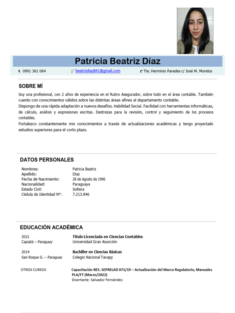 CV Patricia Díaz Merged | PDF | Contabilidad | Economias