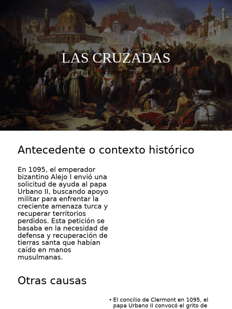 Las Cruzadas | PDF | Cruzadas | imperio Bizantino