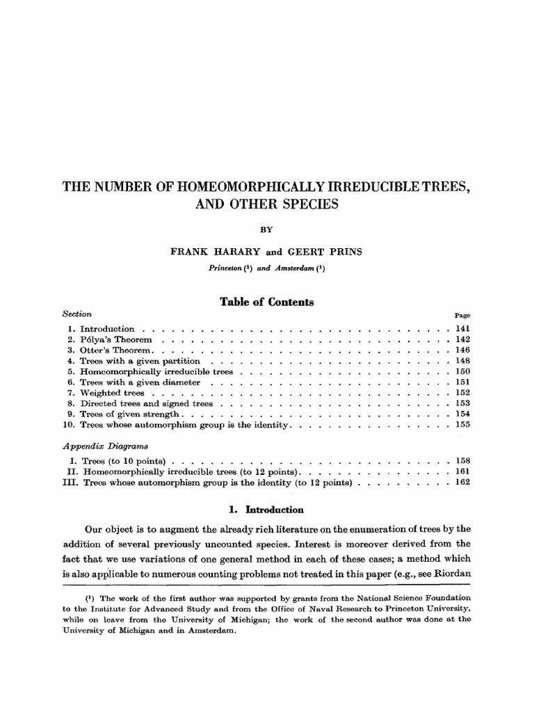 Homeomorphic Reducible Trees | PDF | Numbers | Group (Mathematics)