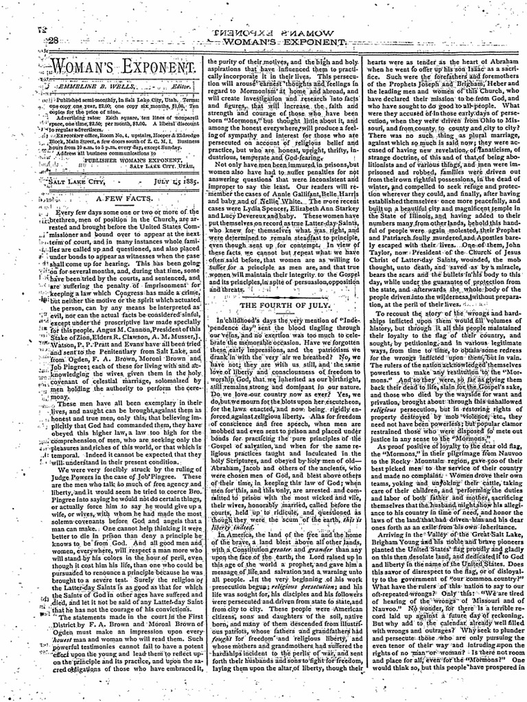 A Few Facts 1885 | PDF