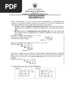 Mdas Worksheet Grade 4 - Google Search | PDF
